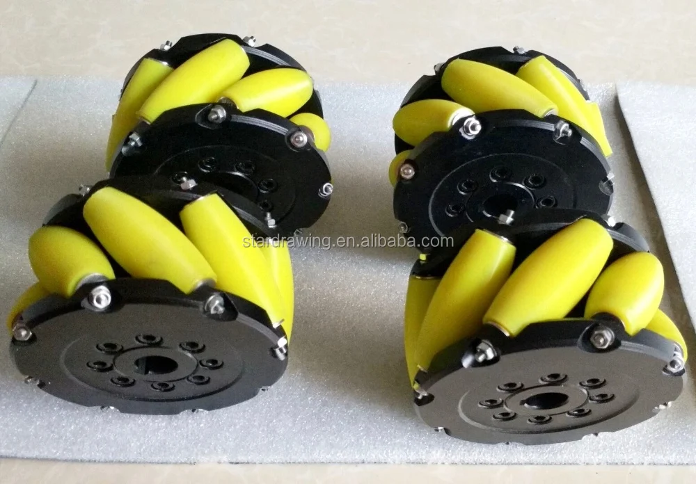 SS 4 Inch Robot Mecanum Wheel - Heavy Duty Omni Wheel