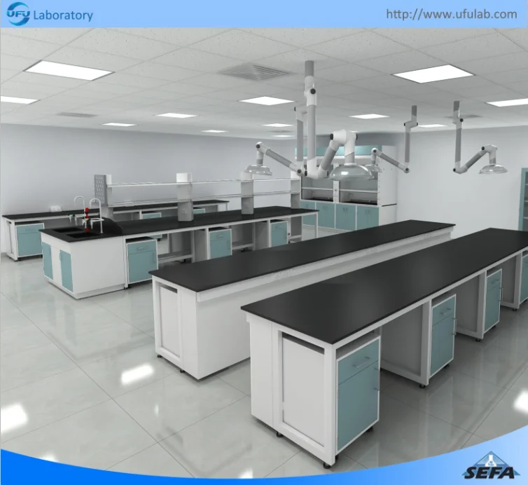 Factory Supply Chemistry Lab Work Station With Movable Cabinet - Buy ...