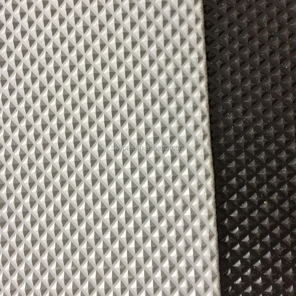 Pyramid Pattern Neoprene Rubber Sheet Anti-Skidding CR SBR Rubber ...