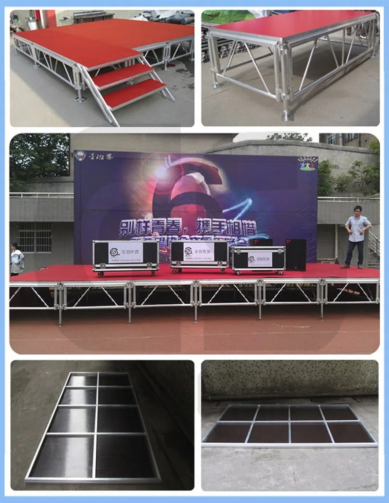 4ft X 4ft Aluminum Portable Mobile Stage Lighting Truss,Modular Stage ...