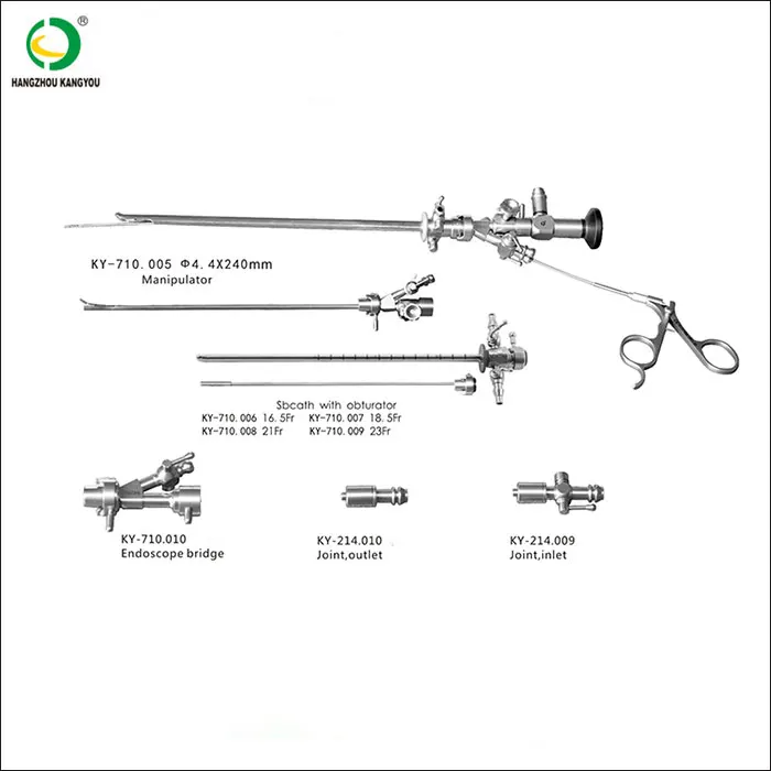 Urology Cystoscope Set,Sheath With Obturator,Flexible Forceps,Endoscope ...
