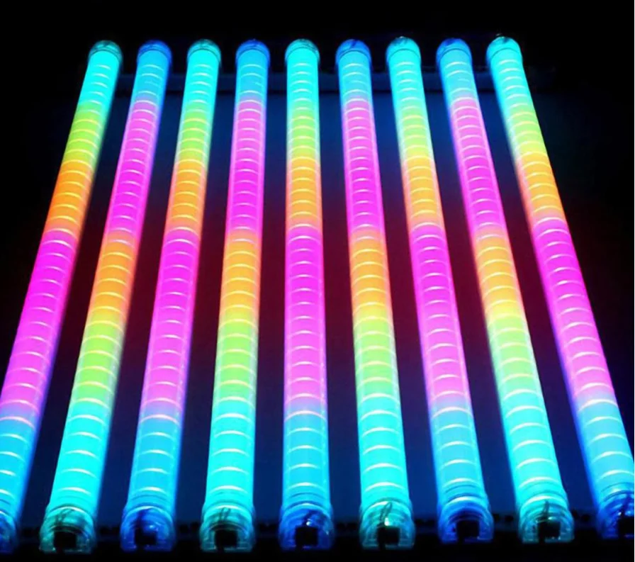 Hot Selling Rgb Smd5050 Programmable Dmx Ip65 Led Digital Tube - Buy ...