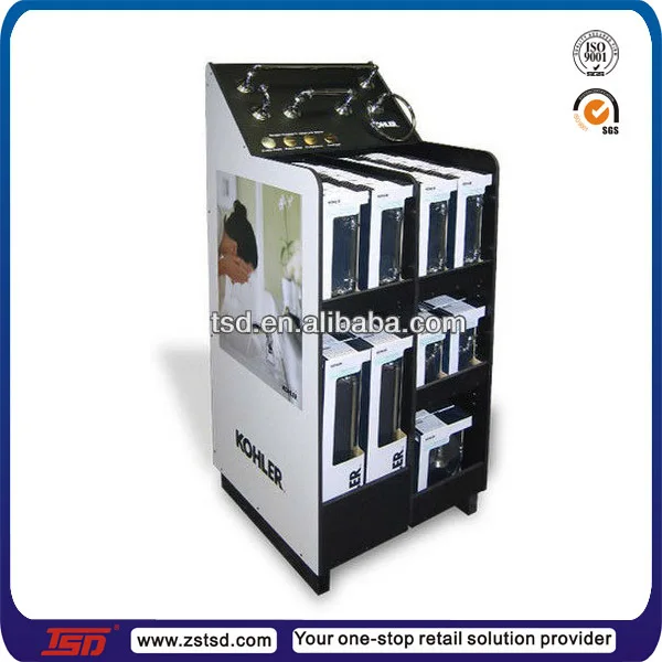 Custom Store Pos Floor Standing Faucet Display Board Stand