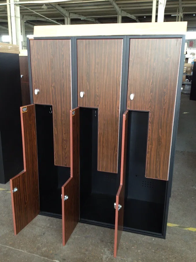 Lockers Lockers With Z Style Door Wooden Door/weld Weeden Locker - Buy ...