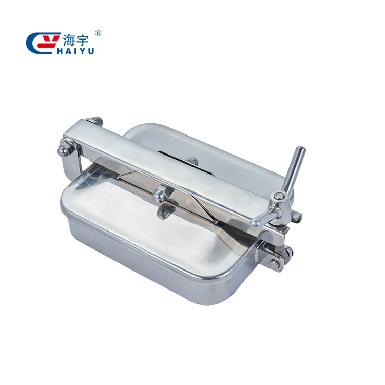 Round Pressure Manhole with Sight Glass - 304L Stainless Steel