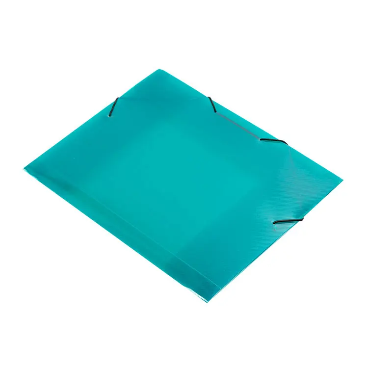 A4 Plastic Translucent Clear Elasticated Document Box File