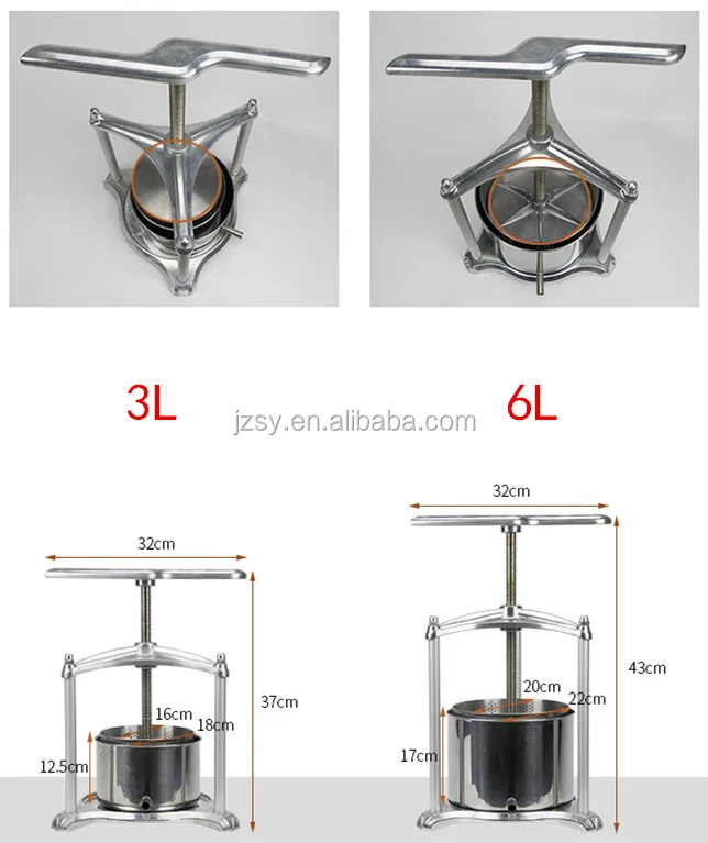 Home Mini Stainless Steel Manual Grape Juicer - Squeeze Fresh Juice