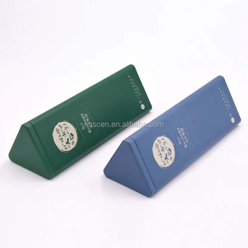 Customized Triangle Shape Tin Packaging Popular Design Custom Print Box ...