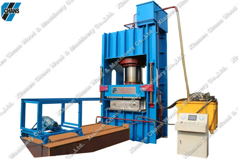 Euro Compressed Press Sawdust Wood Pallet Pressing Hydraulic Machine ...