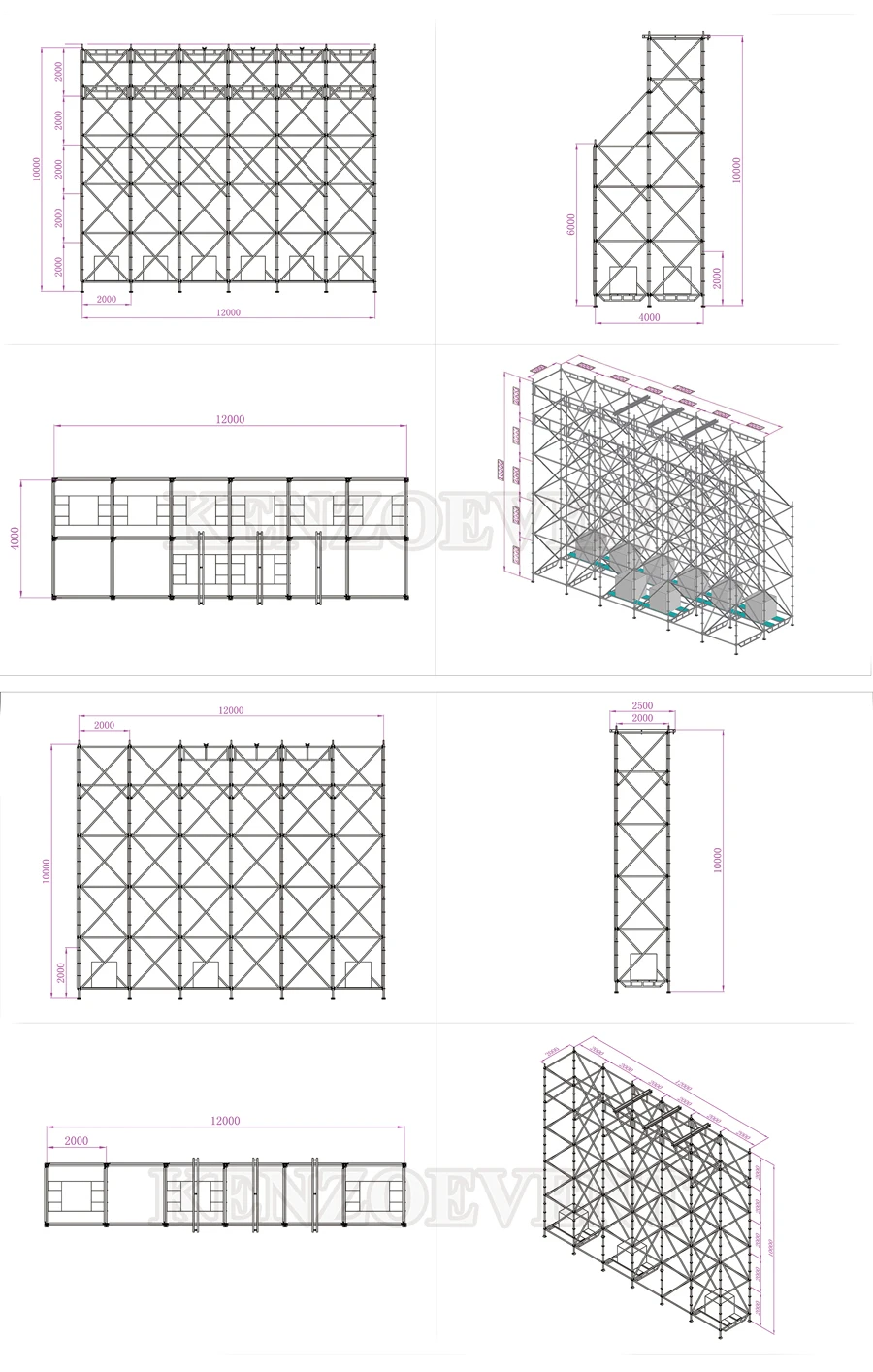 Indoor Layer Steel Scaffold Layer Stage System For Construction - Buy ...