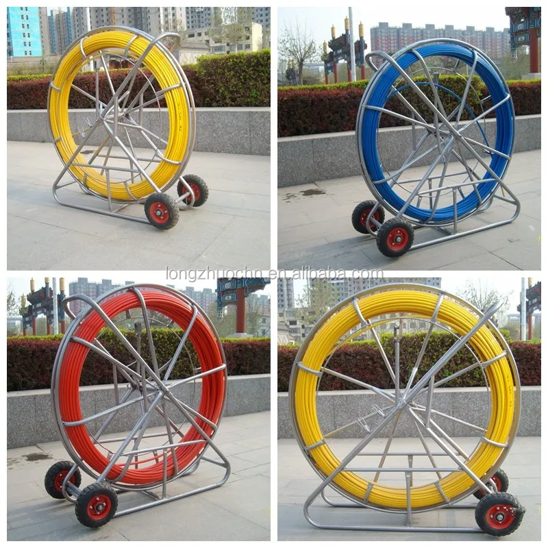Fiberglass Cable Pulling Rod,Cable Push Rod With Wheels Tracing Duct ...