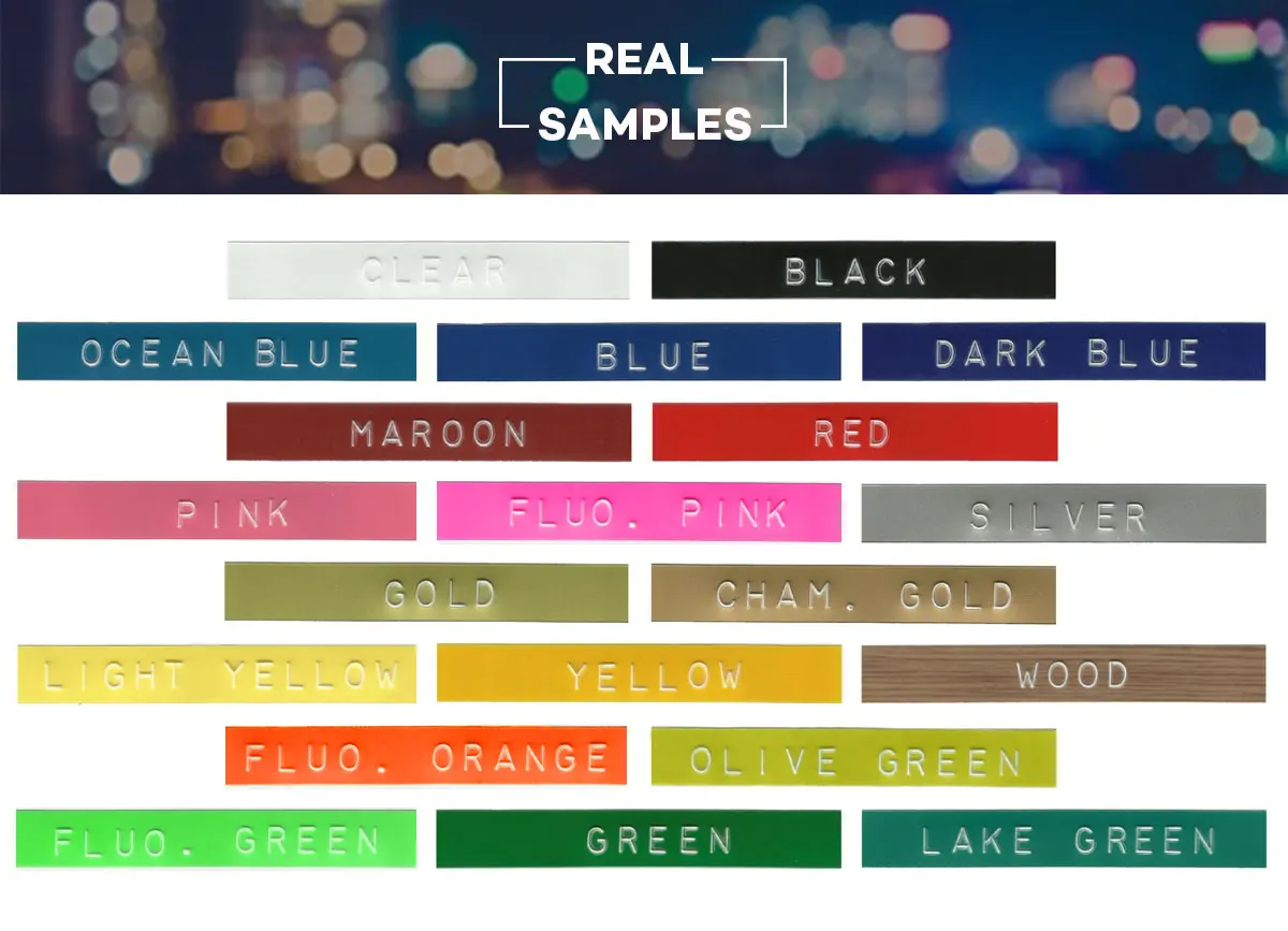 Custom Color 9mm Compatible Dymo 3d Embossing Manual Stereo Labels For ...