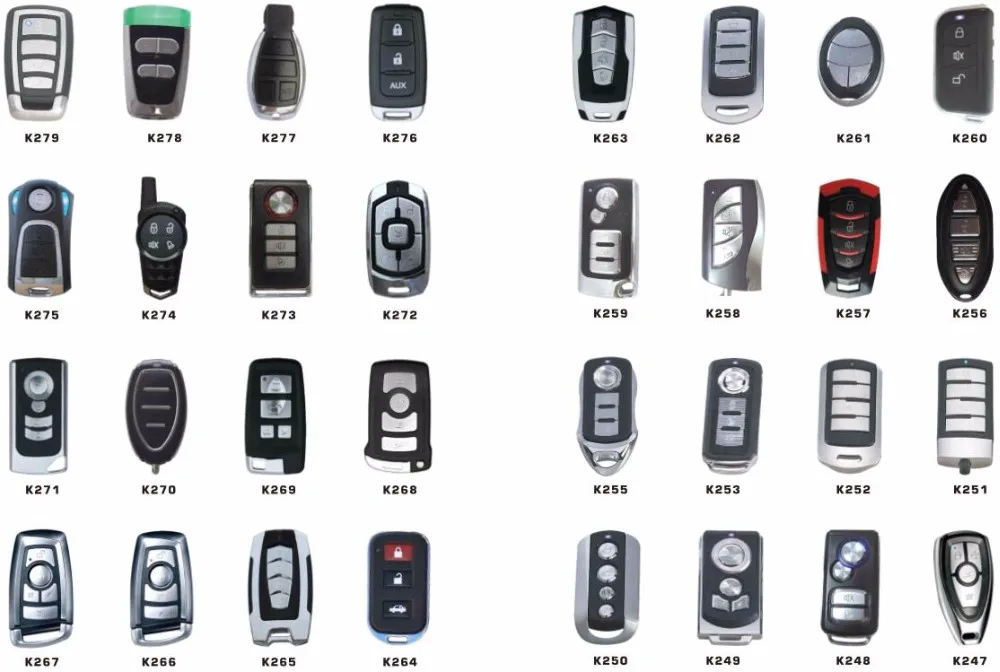 3 Buttosn Remote Key Clone With 315mhz 370mhx 433mhz Hcs300 / 301 Chip ...