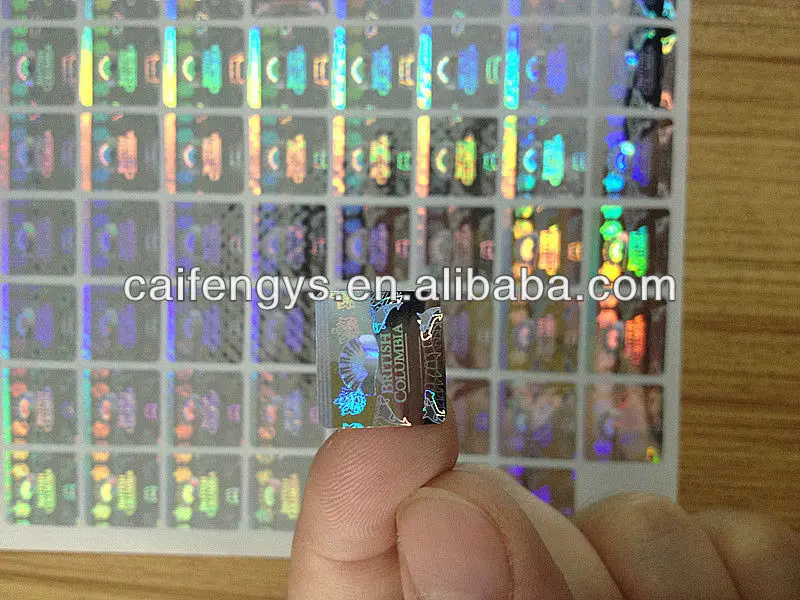 Custom Made 3D Transparent Hologram Sticker Printing Factory