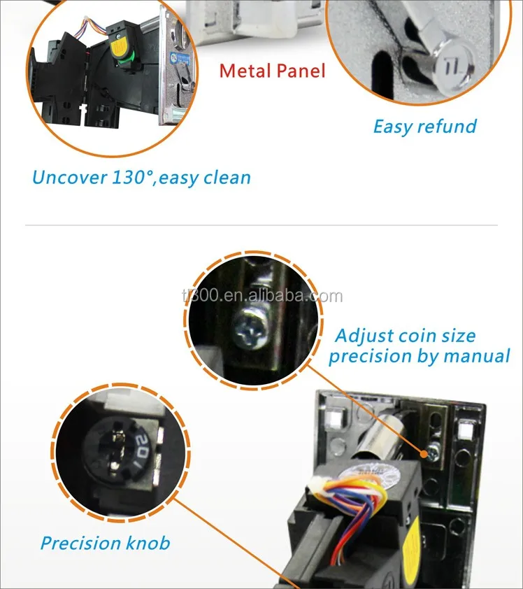 Tl Coin Selector,Coin Acceptor Tw-130b With Metal Panel - Buy Coin ...