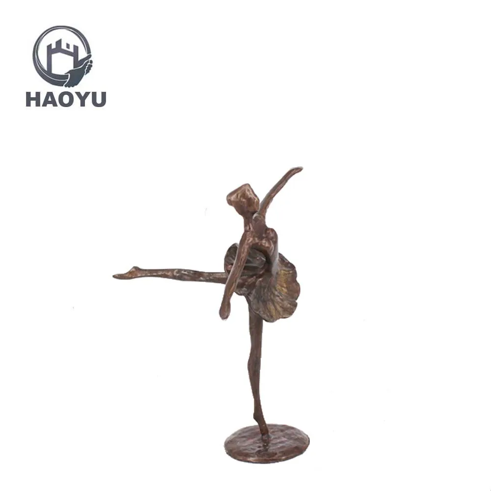 Home Decor Handicraft Cast Iron Bronze Metal Ballet Dancing Statues ...
