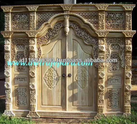 Classic Teak Wood Gebyok Ethnic Style - Handmade Door