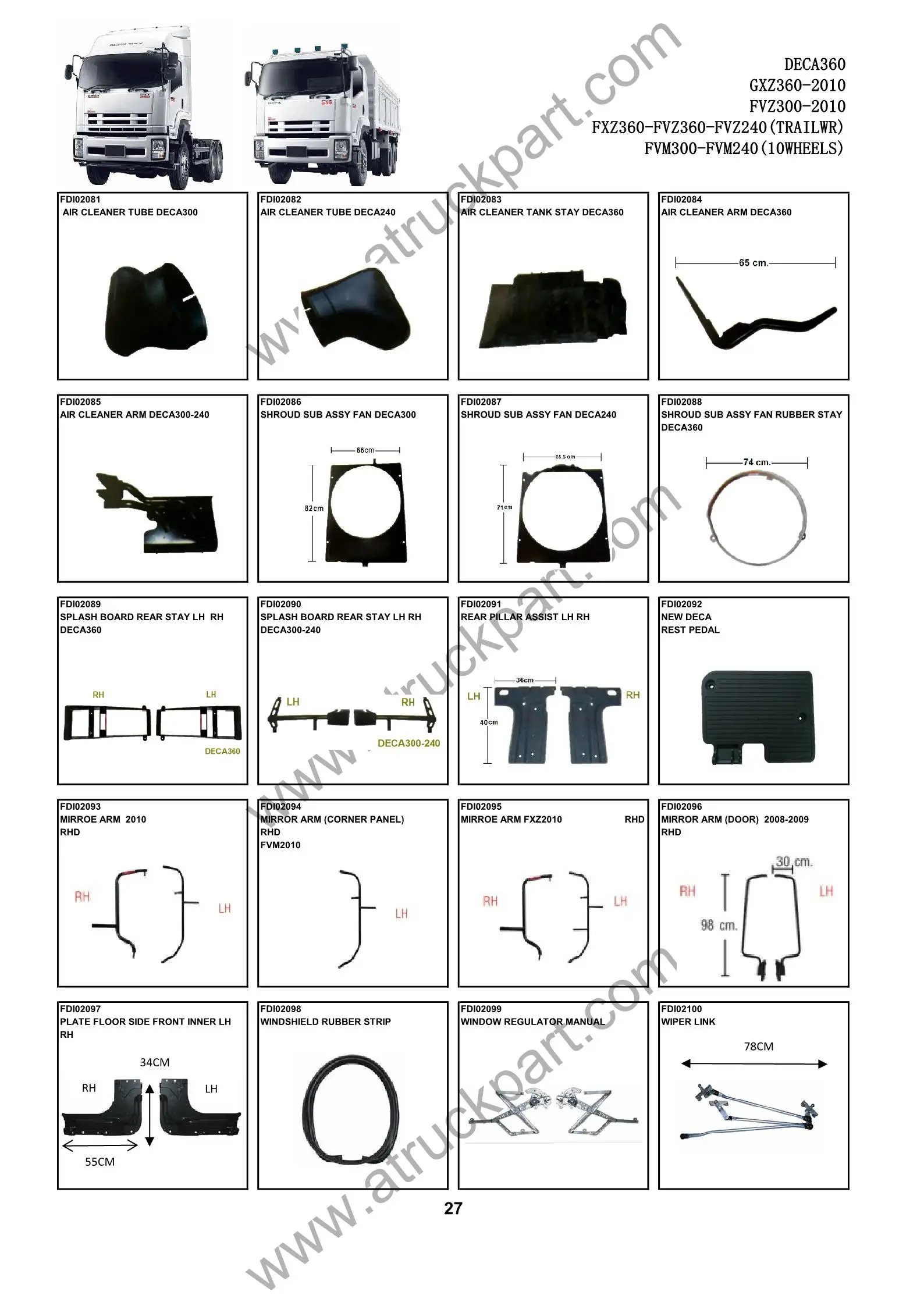 8-98038293-0 8980382930 Door Hinge for ISUZU DECA360 GXZ360 FVZ300 ...