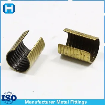 Antique Brass Metal Crimp Ends Without Loop Fold Over Crimp Head Clips ...