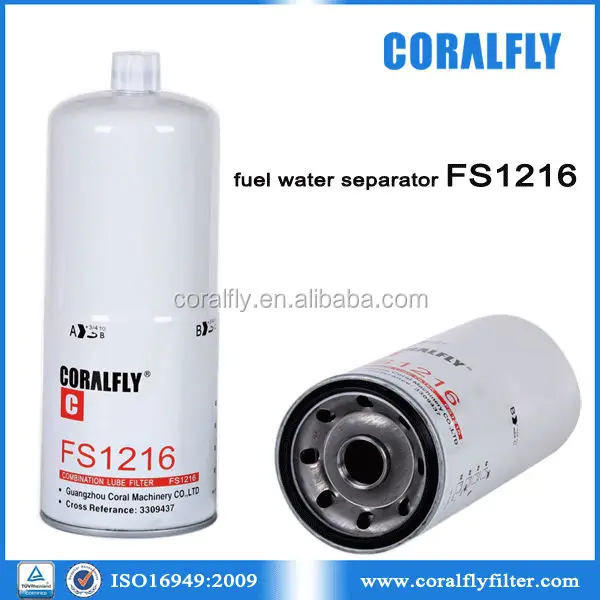 Manufacturer Oem /odm Fuel Water Separator Filter Fs1216 - Buy Lubricating Oil Filters,Oil ...