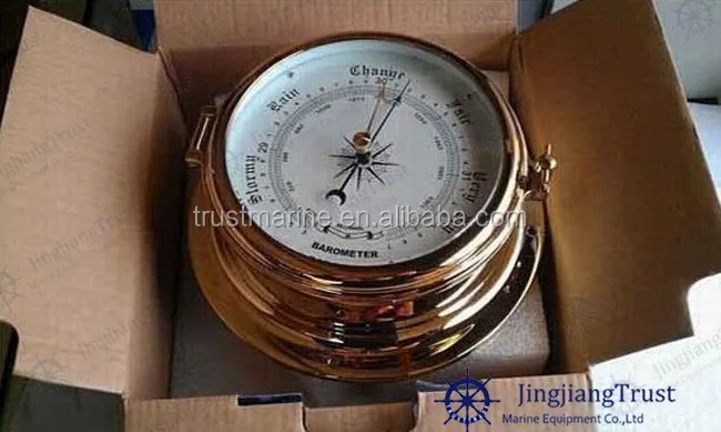 Nautical Barometer Vessel Marine Desktop Brass Aneroid Barometer - Buy ...