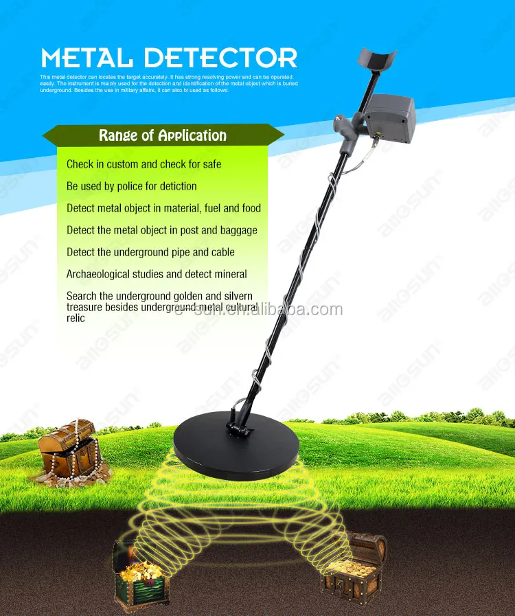 ALLOSUN TS150 Metal Detector for Treasure Hunting - Find Gold and ...