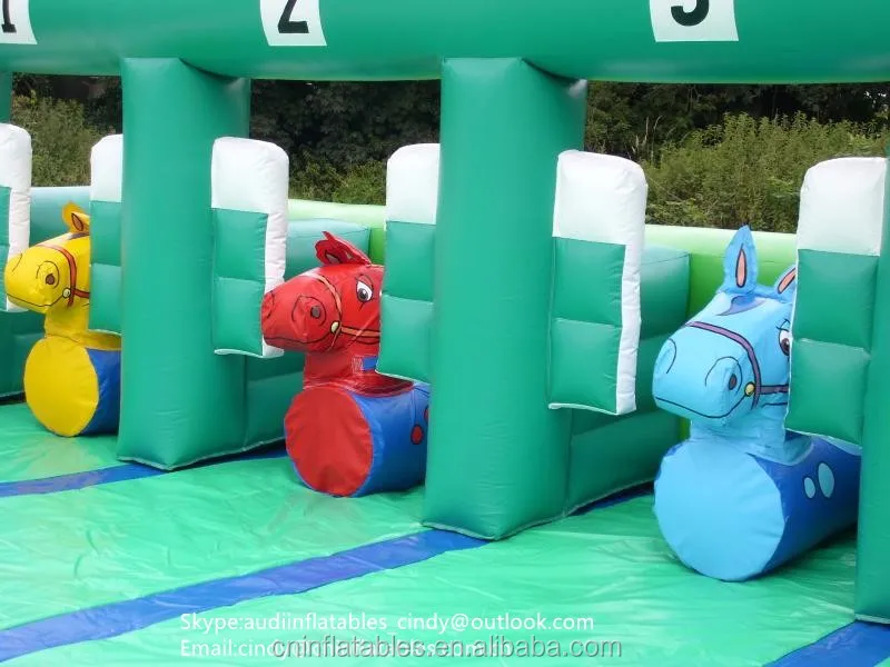 Funny Game Inflatable Horse Riding - Bounce & Ride Fun