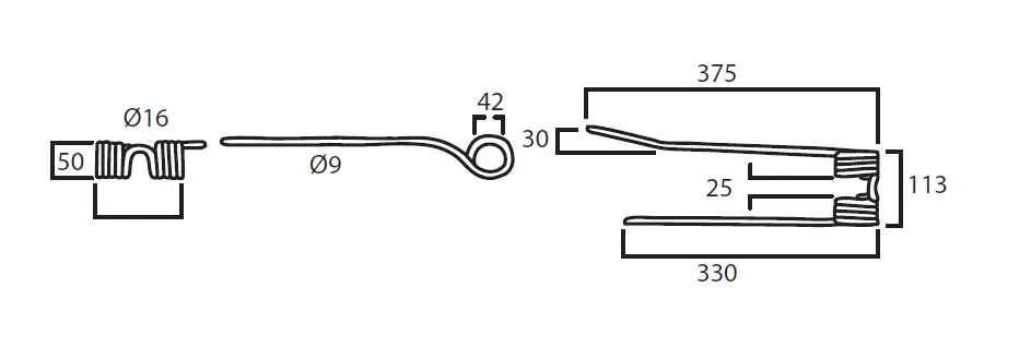 Cultivator Parts Spring Tooth Harrow Tines for Sale