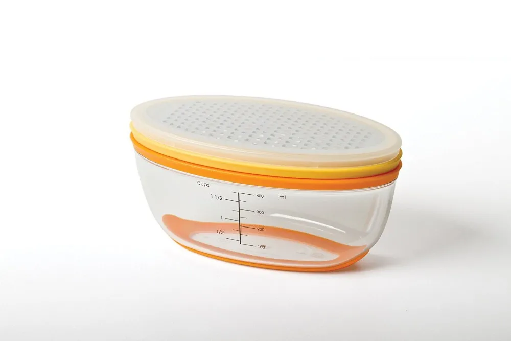 Manual Plastic Mini Cheese Grater with Storage Container