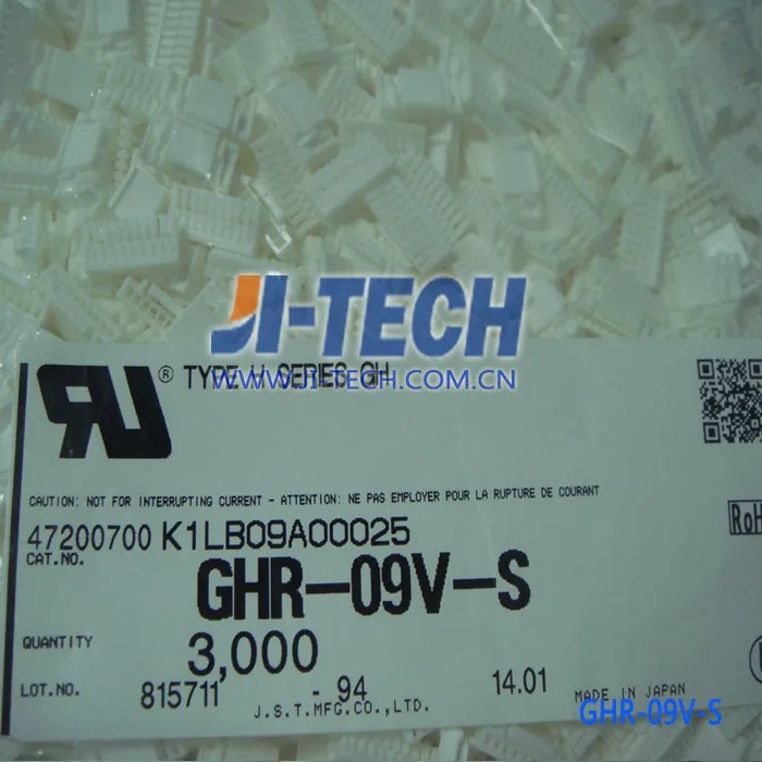 Ghr-09v-s 1.25mm Pitch Gh Series 9 Pin Housing Jst Connector - Buy Jst Connector,9 Pin Housing,1 ...