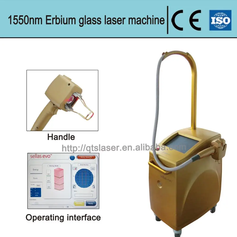 Erbium Glass Fiber Fractional Laser 1550nm Beauty Equipment Non-ablative Wrinkles/acne Scars ...