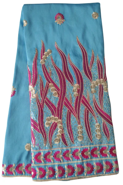 Indian George Wrappers/orange George Fabric For Wedding Party - Buy ...