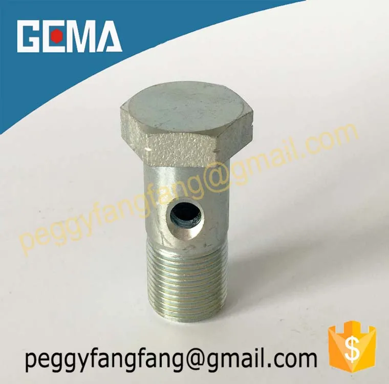 700m Metric Bolt Din7643 Hydraulic Banjo Fitting Carbon Steel Hollow Banjo Bolt With Hole - Buy ...