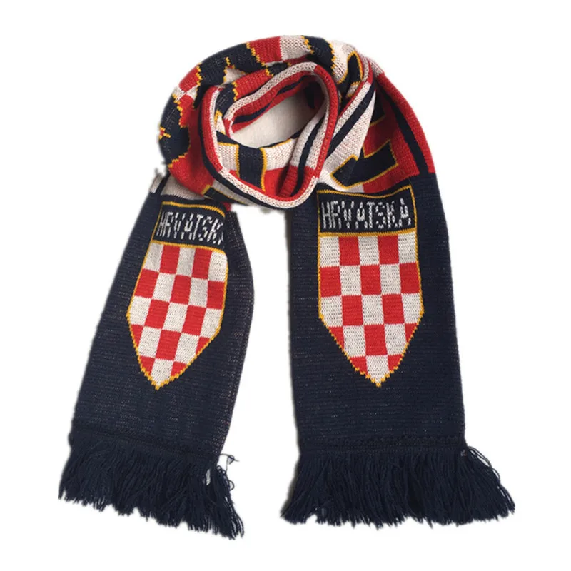 Personalized Football Fan Scarf Acrylic Knit Infinity Scarf Stretch ...