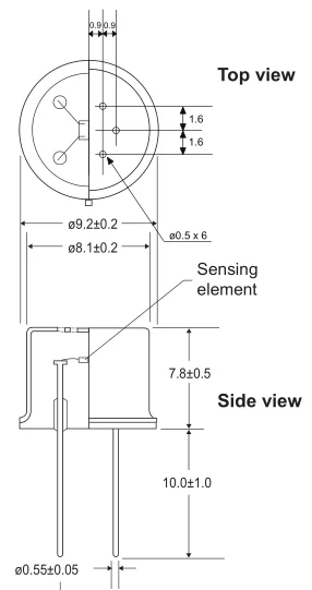 TGS2603 Figaro Gas Sensor for Odor and Air Contaminants Detection