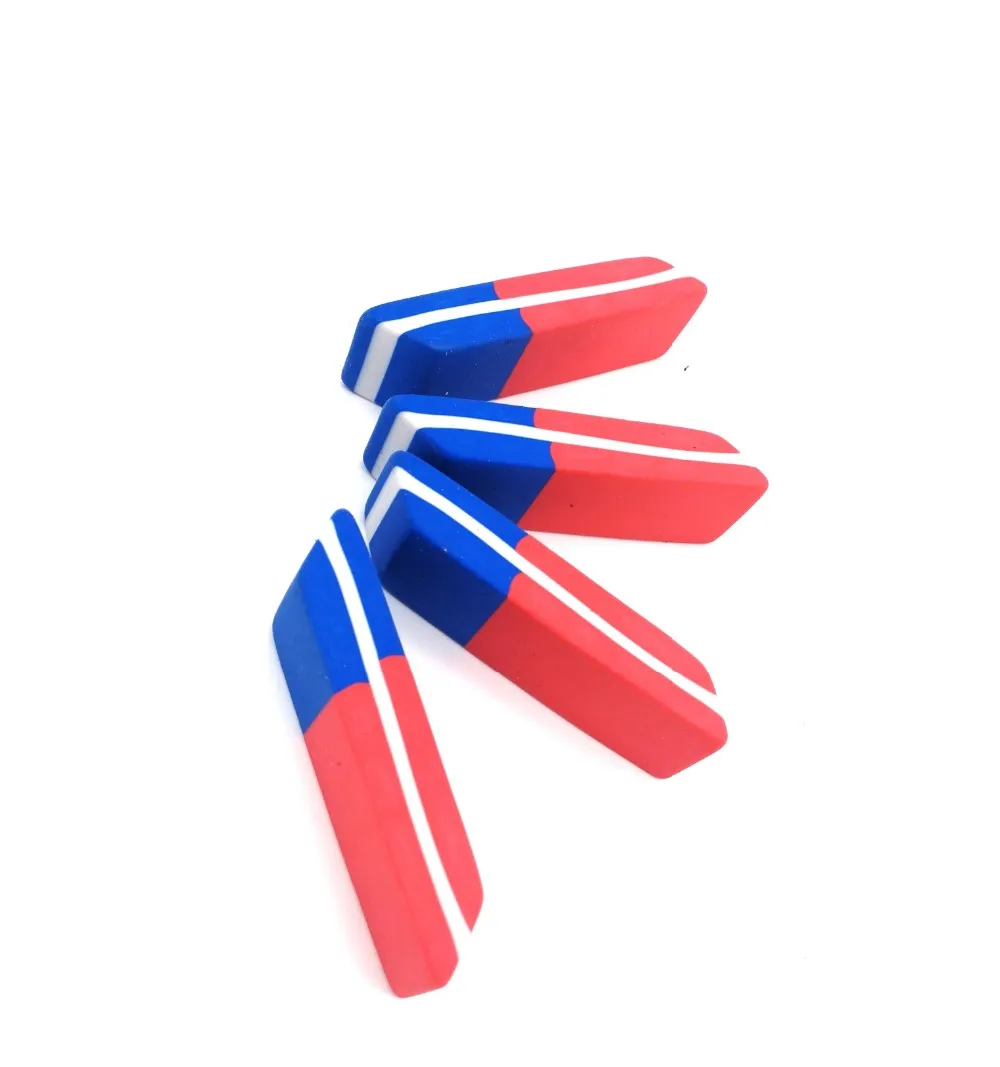 New 3 Colors Wedge Rubber Tpr Eraser For Pencil Eraser For School - Buy ...