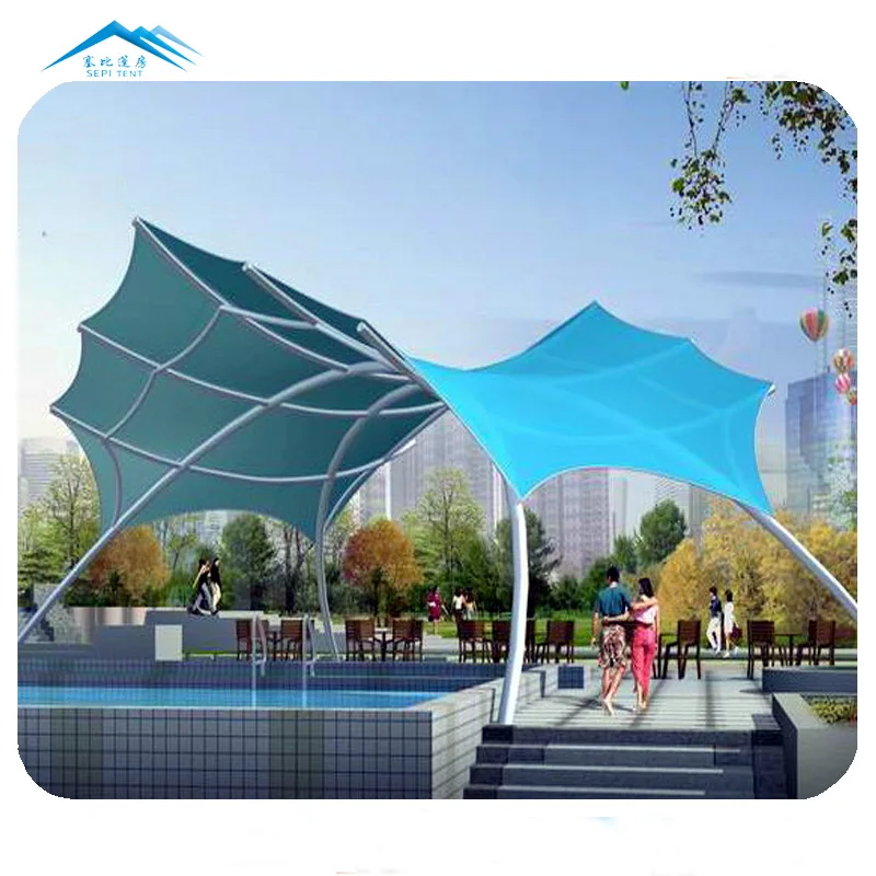 High Tensile Architectural Membrane Bleacher Shade Cover - Buy Pvdf ...
