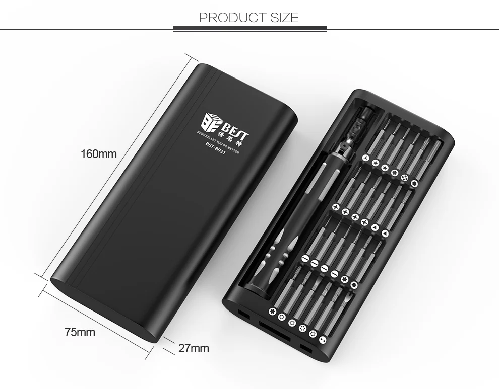 24 1 Multifunctional Phillips Head Screwdriver Set Industrial DIY Deep ...