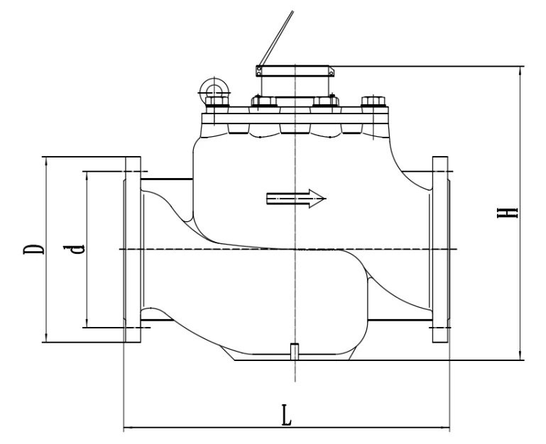 20'' DN500 Vertical Woltman Water Meter - High Sensitivity