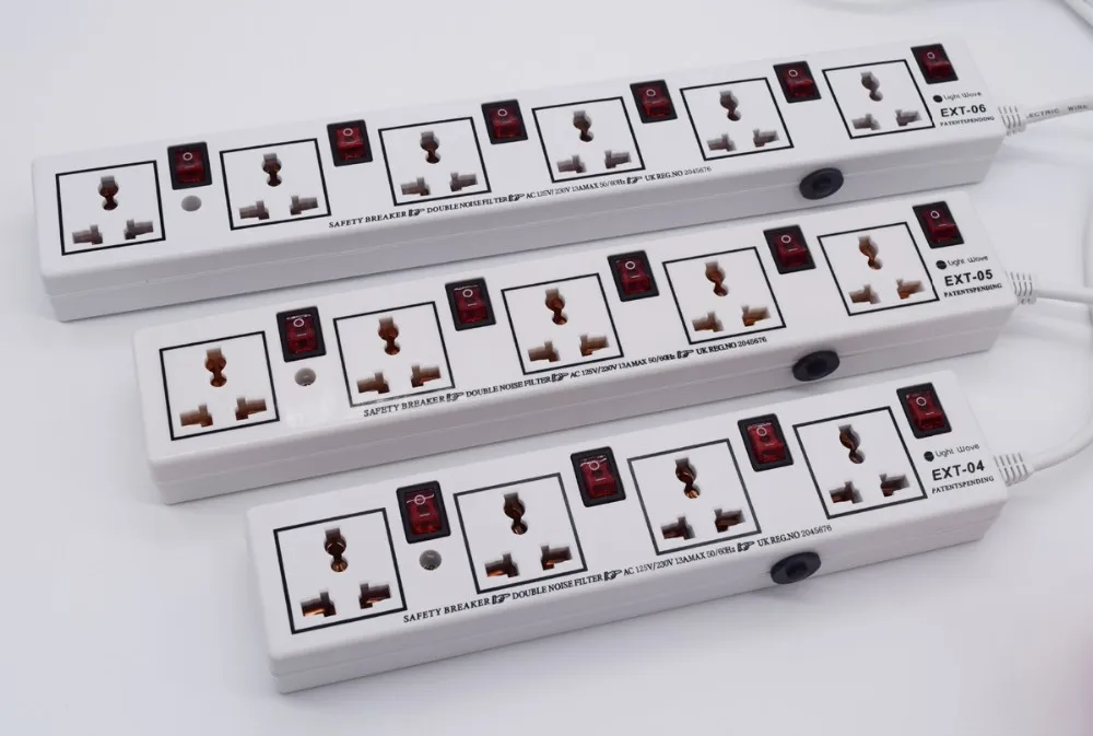 6 Outlet Universal Multi Plug Switch Board - Buy 6 Outlet Multi Plug ...