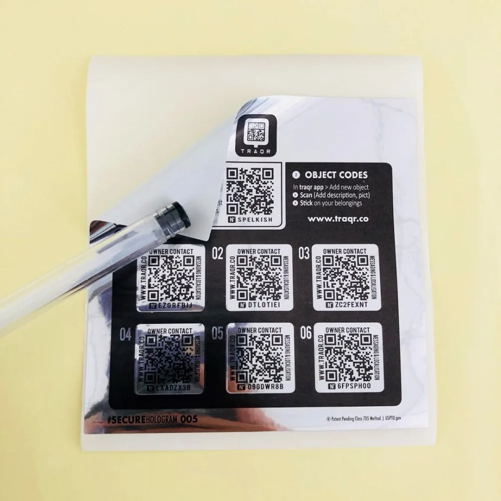 Oem Roll Double Layer Paper Label,Waterproof Glossy Qr Code Label Paper ...