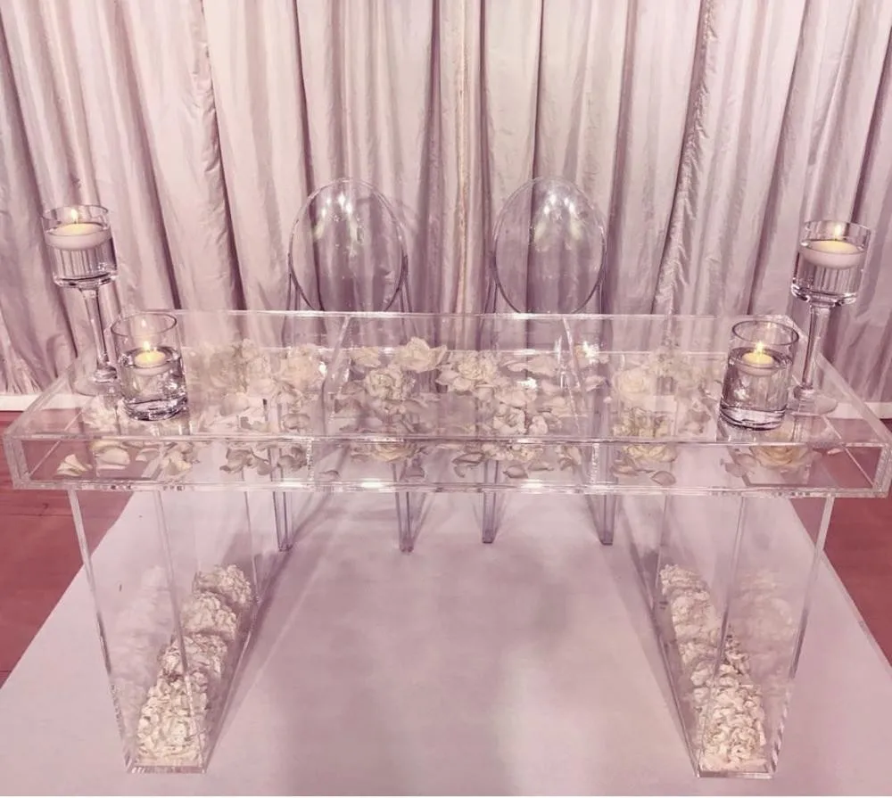 Clear Acrylic Wedding Cake Table Plexiglass Ghost Table - Buy Clear ...