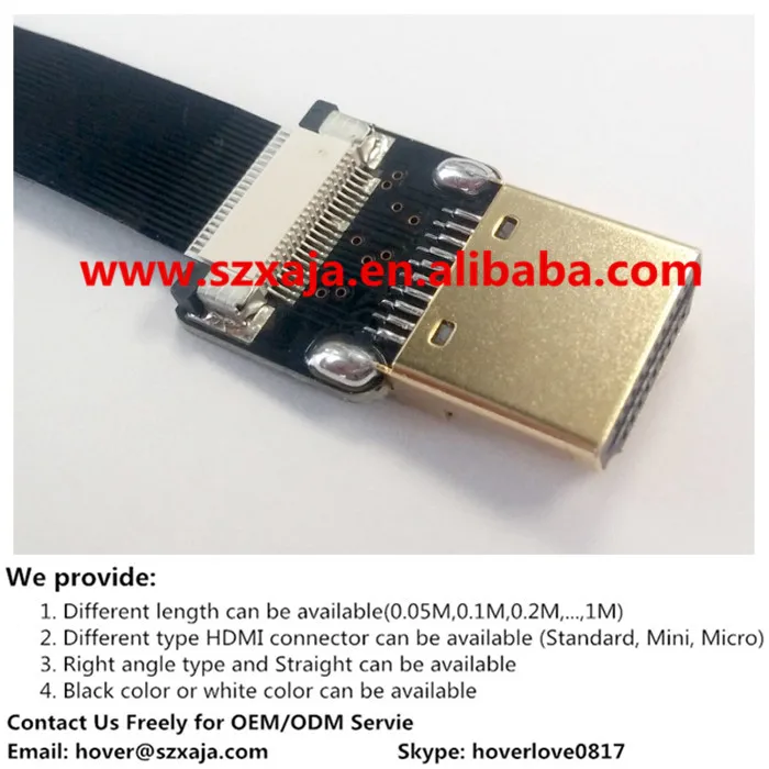 Flexible Ribbon Cables - HDMI, HDI, and Micro Connectors