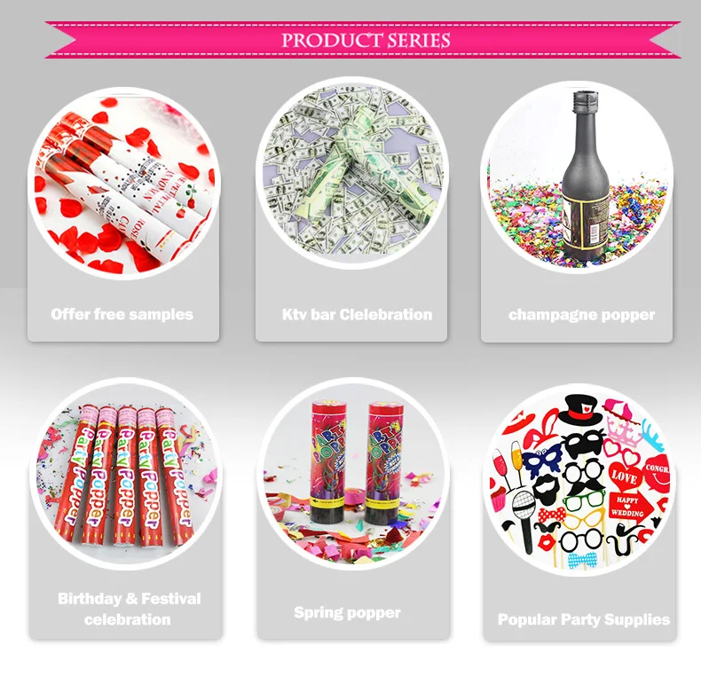 Fuxing Wedding Favors Streamer Confetti Spring Party Poppers - Buy ...