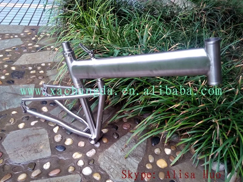Ti Mtb Folding Bike Frame 18"x26er Titanium Mountain Bike Frame 29er ...