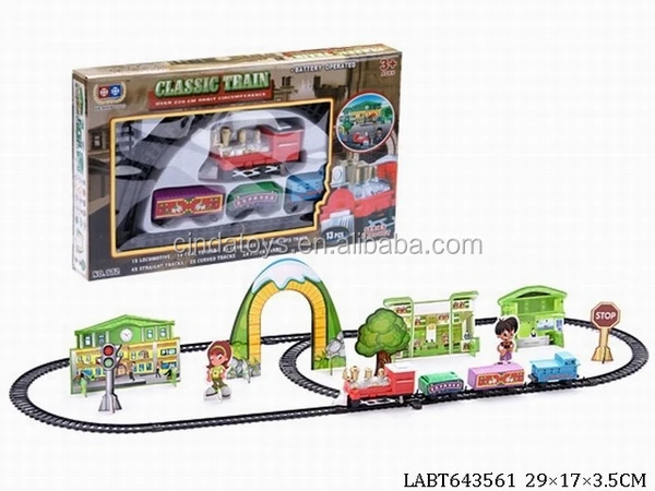 Funny Remote Control Toy Train Belt Tank,Music Classic Tracks Set Kids ...