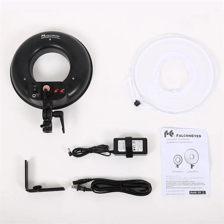 Camera LED Ring Light DVR-300DVC - Studio Outdoor Video Light