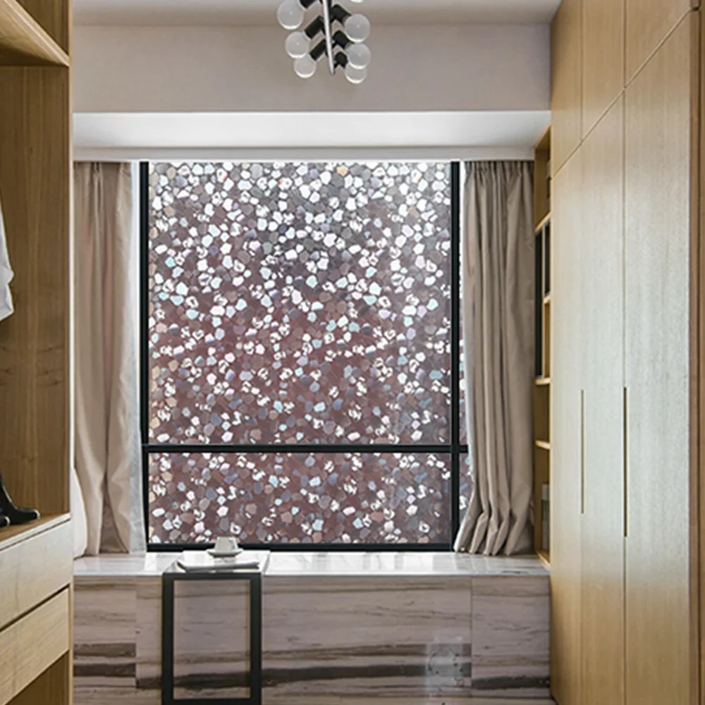 Semi Opaque Decorative Glass Window Film Static Cling Vinyl Film ...