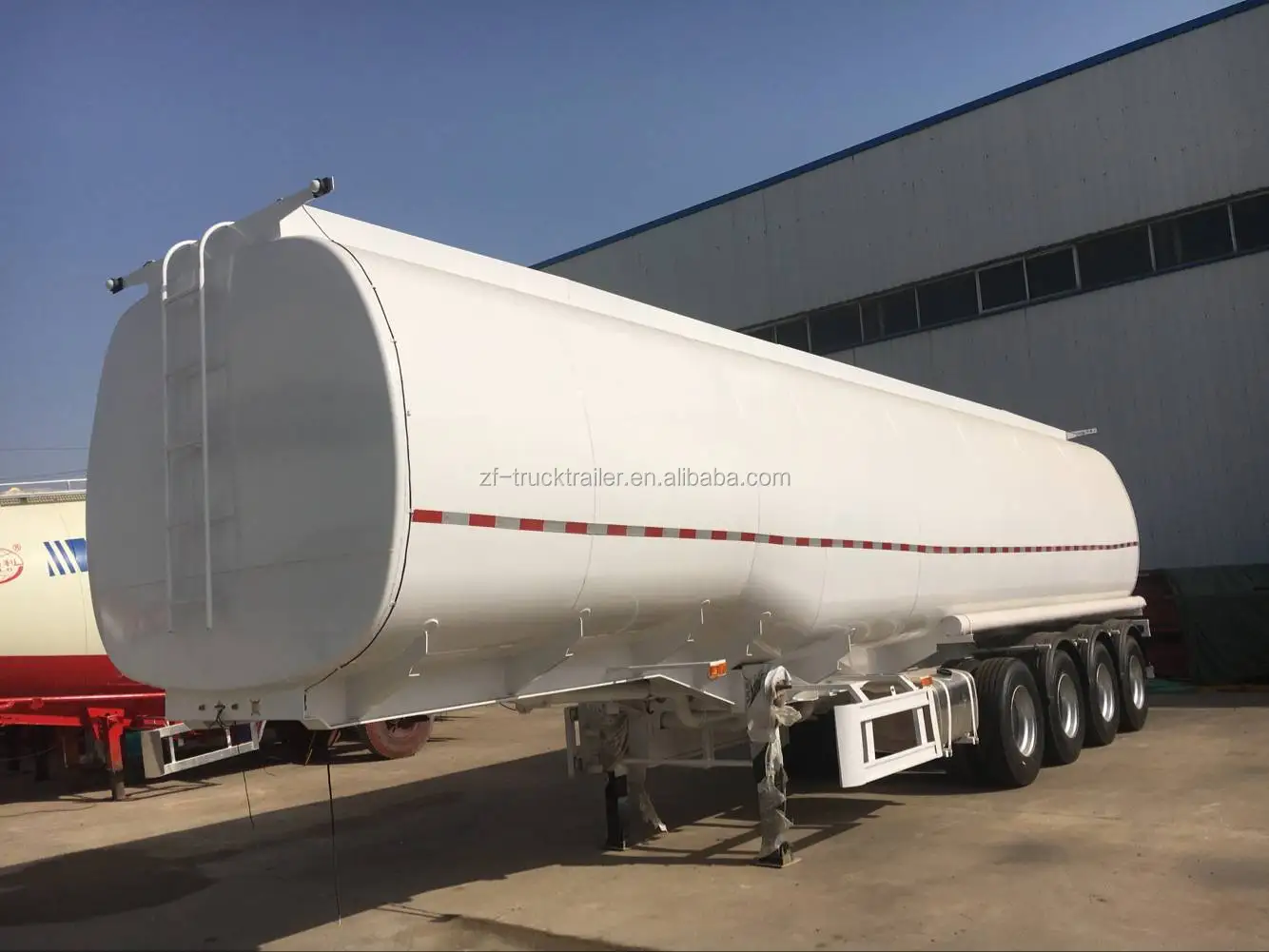 Three-axles 36000 Litres Fuel Tanker Semi Truck Trailer For South ...