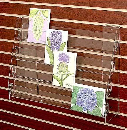 4 Tiers Clear Acrylic Slatwall Shelf,Perspex Wall Mounted Accessories ...